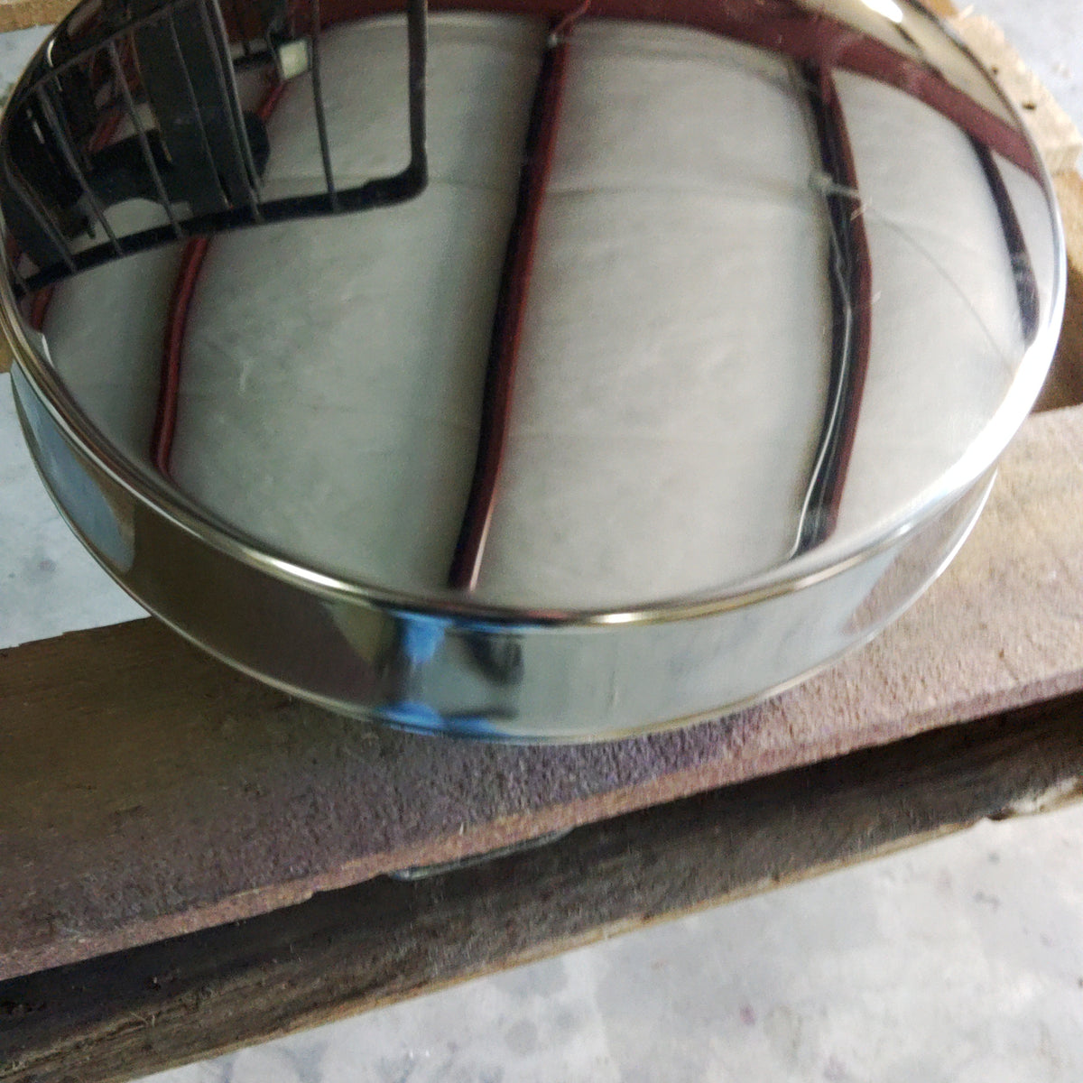 Chrome inlet hood P52-1860 7-1/4" opening 12" cap new part — North ...