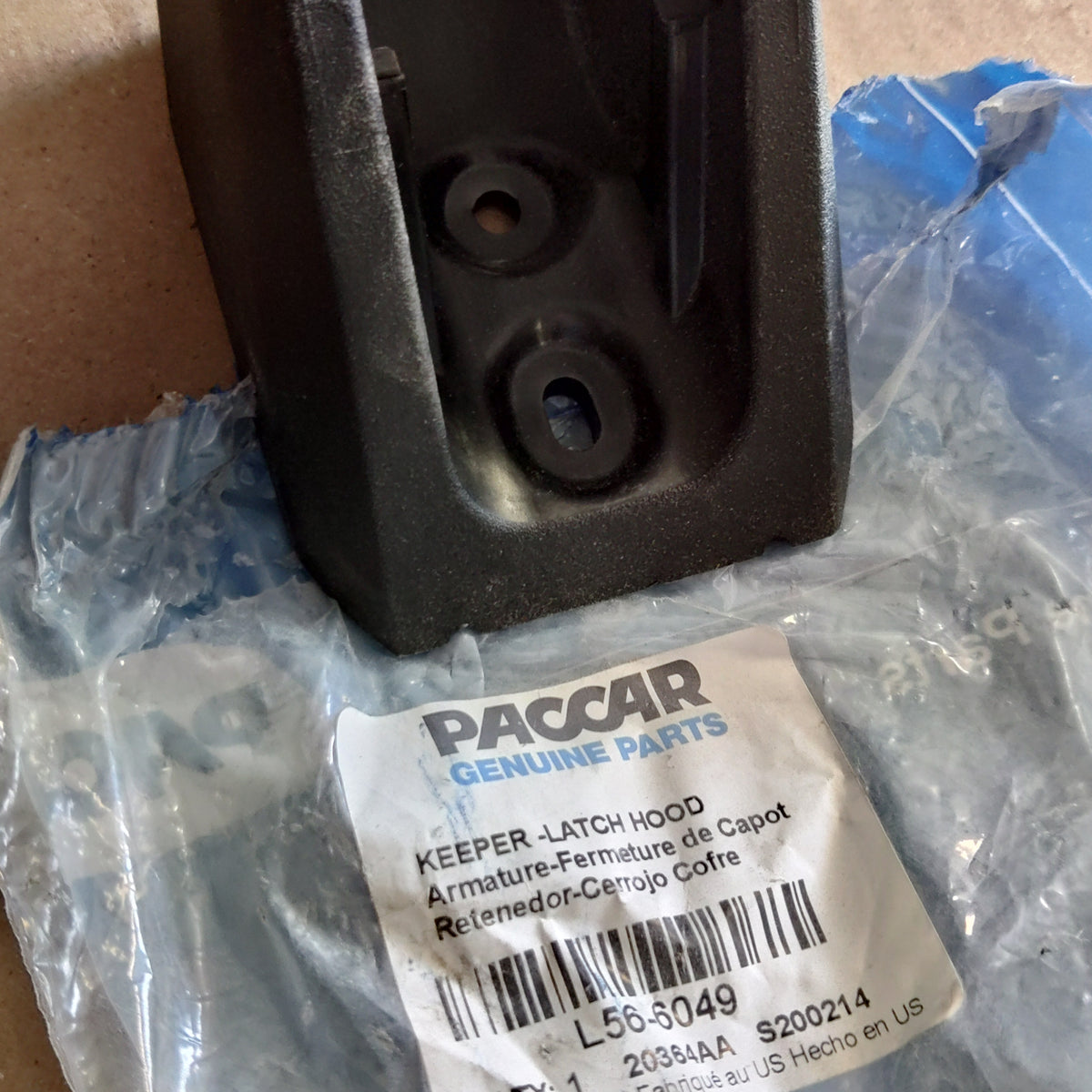 Paccar hood latch keeper L56-6049 New OEM Part — North Georgia Trucks ...
