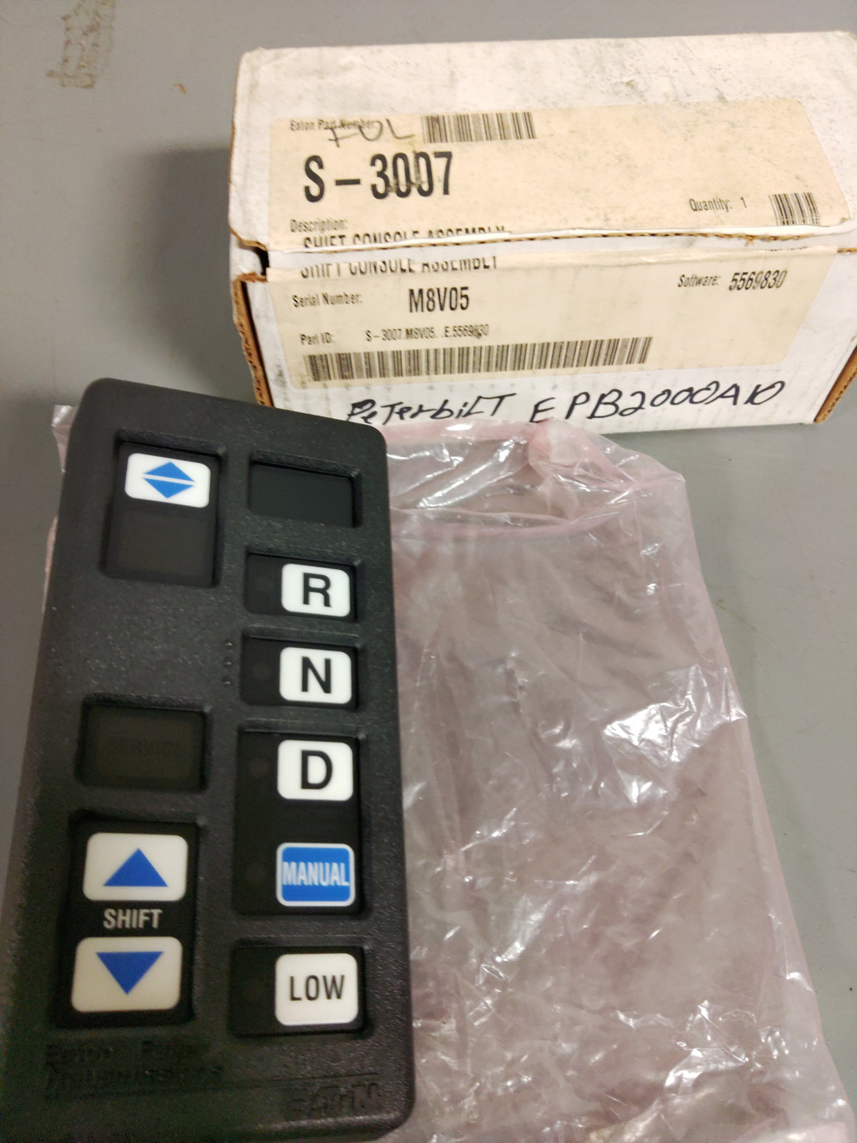 Eaton Fuller Push Button Shift Selector S3007 Peterbilt Transmission S ...