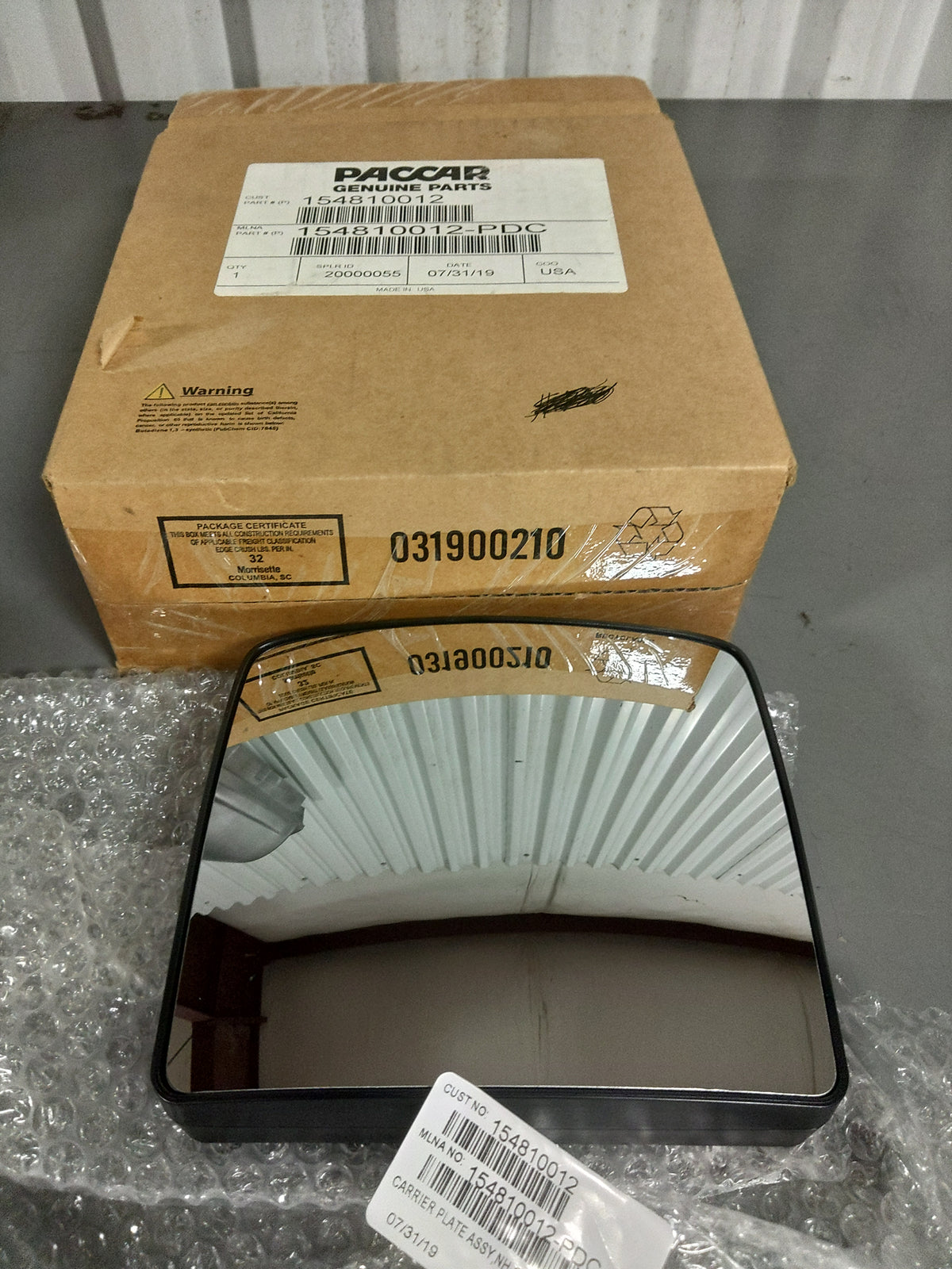 Paccar 154810012 Lower Convex Mirror LH/RH New OEM part $150.00 — North ...
