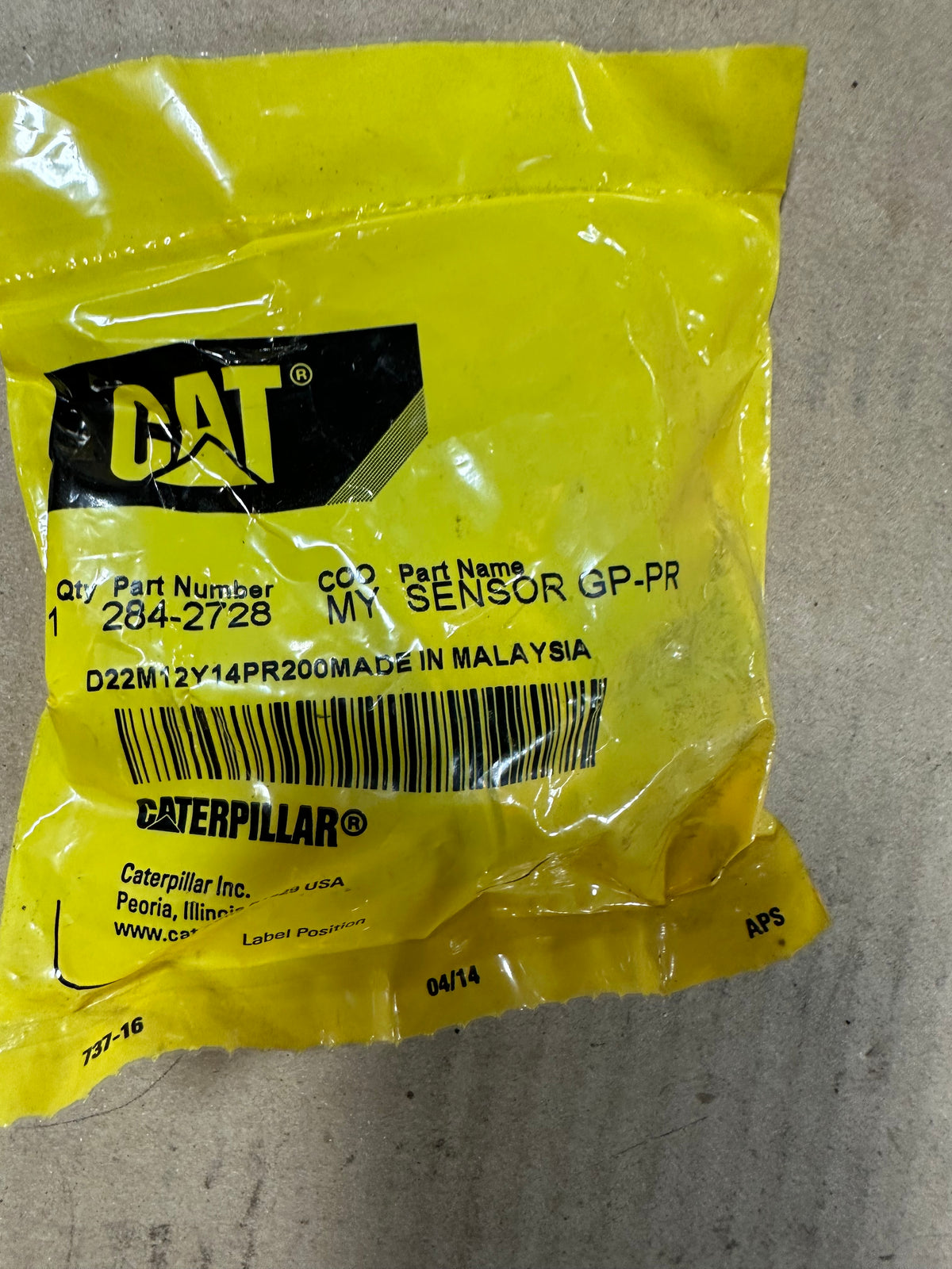 Caterpillar 284-2728 GP- PR Sensor New Part — North Georgia Trucks and ...