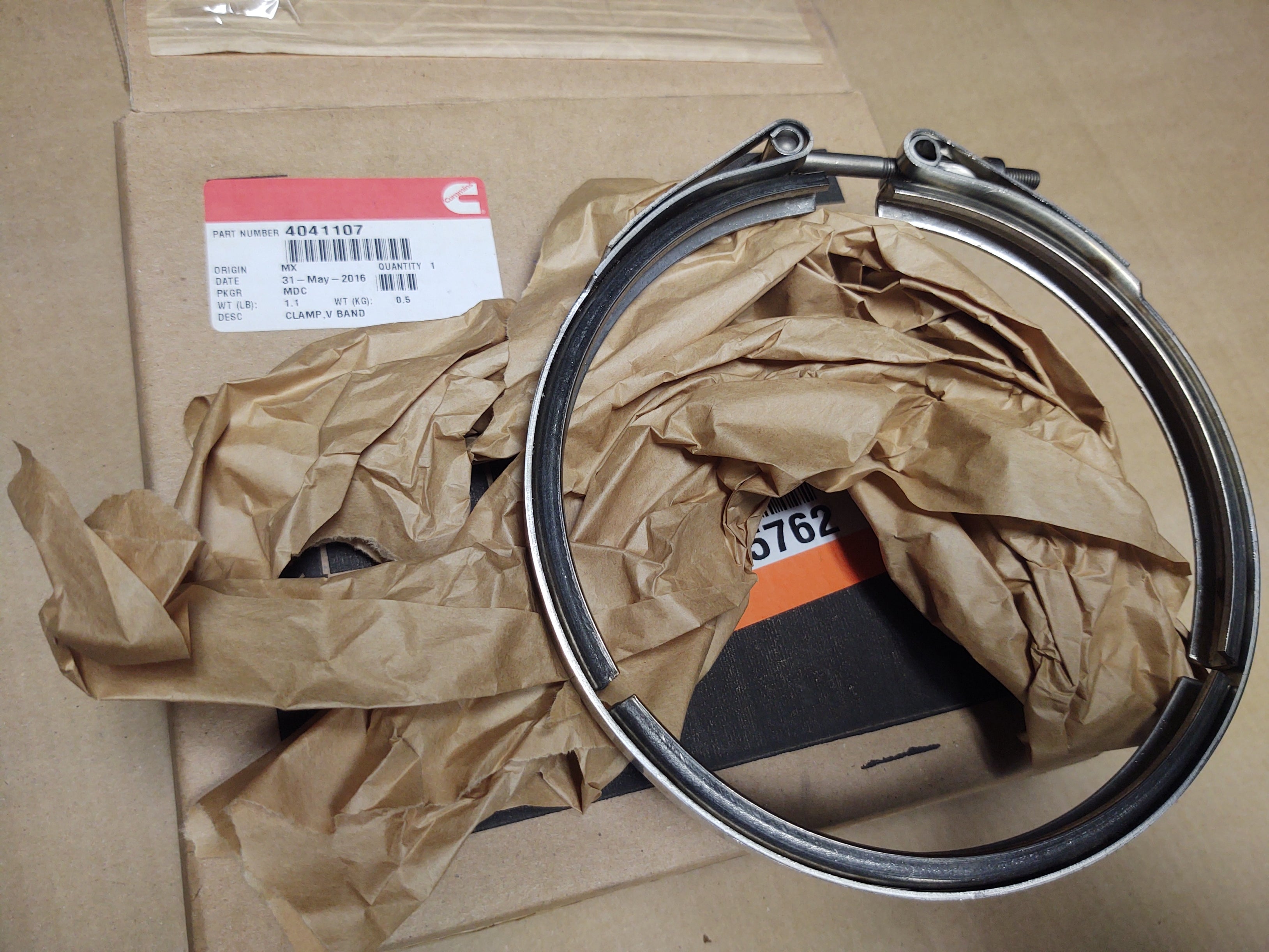 Cummins ISX Turbo V Band Clamp Holset 4041107 New OEM Part — North ...