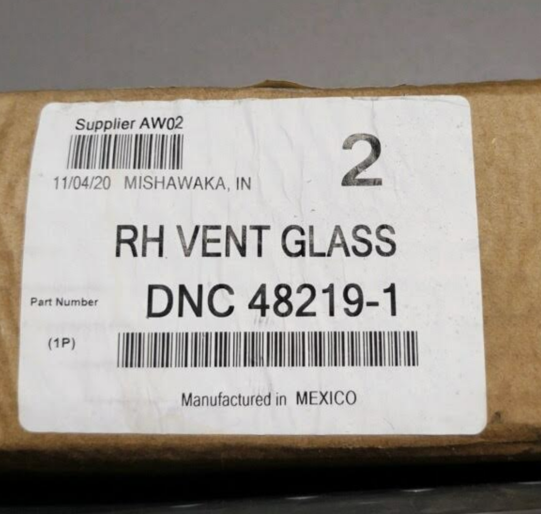 FREIGHTLINER RH Vent Glass DNC 48219-1 NEW PART — North Georgia Trucks ...
