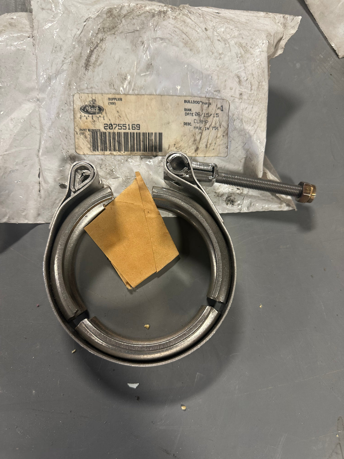 Mack Clamp 20755169 new old stock part — North Georgia Trucks and Parts