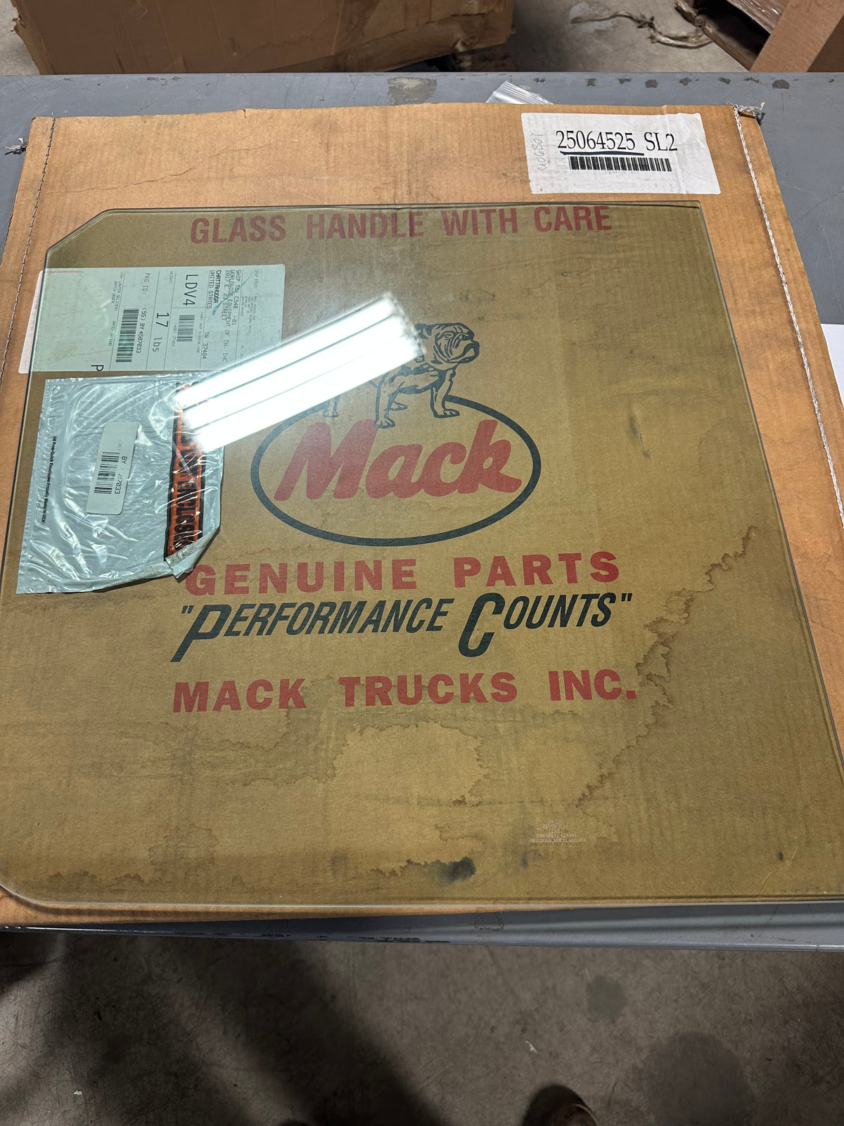 Mack glass 25064525 new part — North Georgia Trucks and Parts