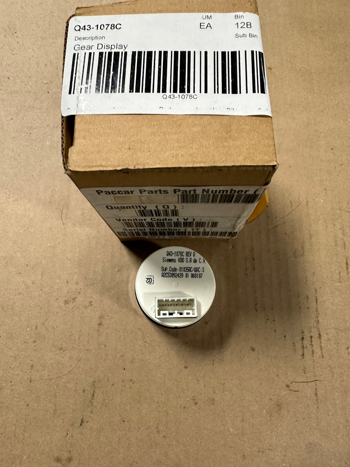 Paccar Gear Display Q43-1078C New OEM Part — North Georgia Trucks and Parts